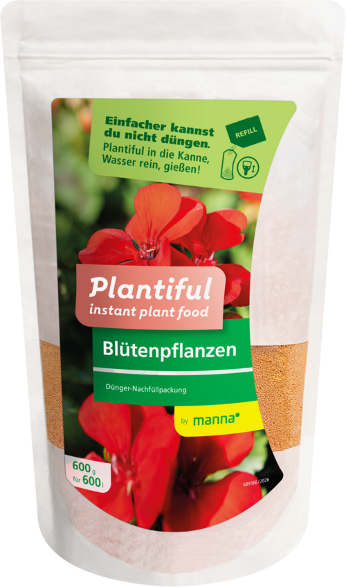 Plantiful Blüten Refill 600 g | Hauert MANNA